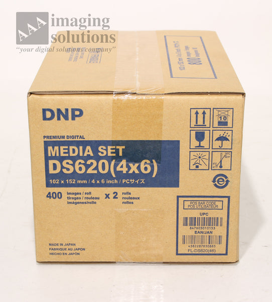 DNP DS620 (4"x6") Media Set for Dye Sub printer DS620A 2 pack ...